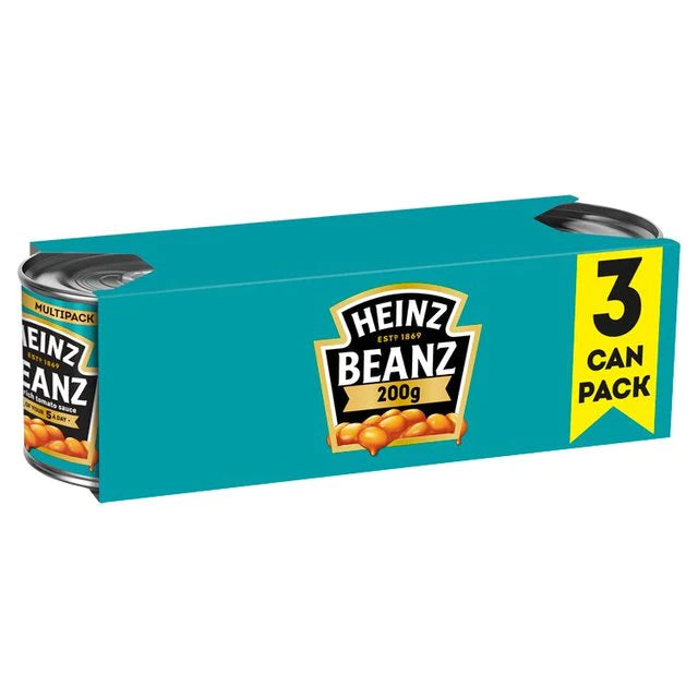 Heinz Baked Beans SMALLER 200g x 3 pack – Jolly Grub